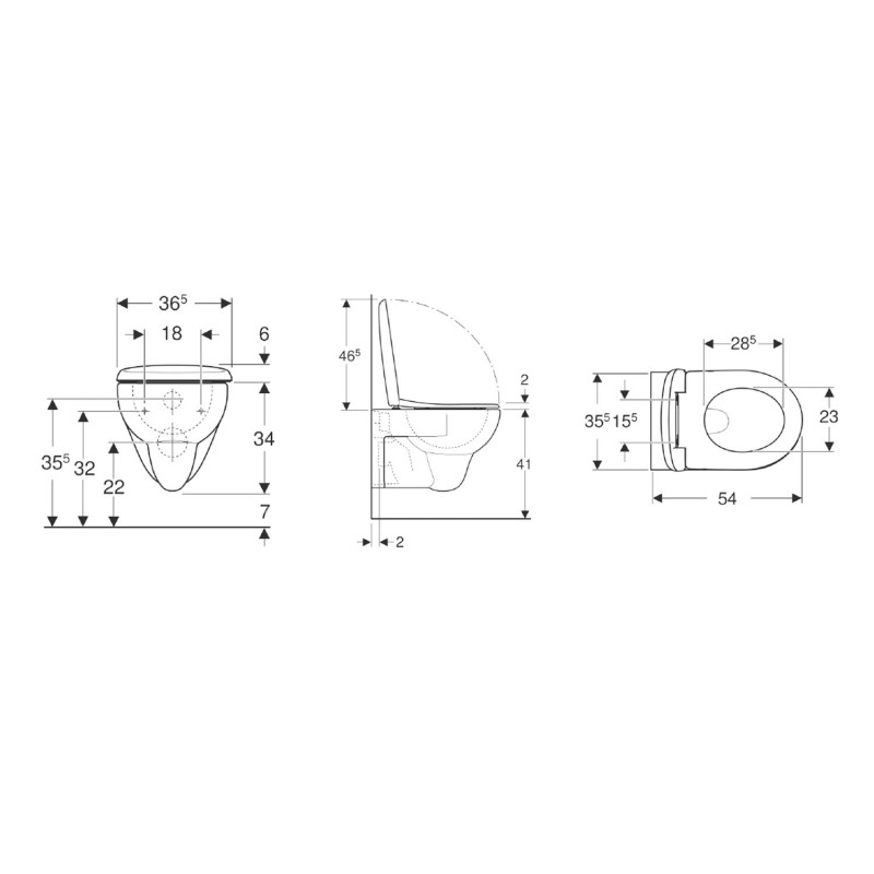 Geberit Renova Ensemble WC suspendu à chasse d'eau à fond creux avec ...